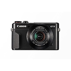 Canon PowerShot Digital Camera [G7 X Mark II] with Wi-Fi & NFC, LCD Screen, and 1-inch Sensor - Black, 100-1066C001