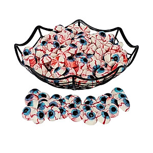 Gummy Eyeballs - 1LB Resealable Stand Up Candy Bag - Halloween Themed Bloody Eyeball Gummies - Scary Novelty Candy for Trick or Treaters and Party Favor Bags