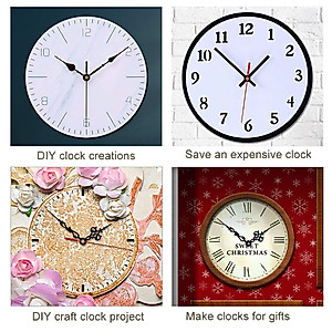 EMOON High Torque 12888 Clock Movement Mechanism with 3 Pairs of Hands, Silent Sweep Quartz Clock Motor Kit for Clock Repair DIY Replacement