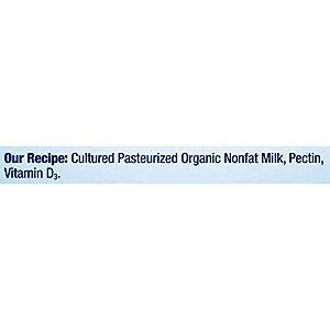 Stonyfield Organic Nonfat Yogurt, Plain, 32 oz.; Multiserving Yogurt Snack & Cooking Substitute