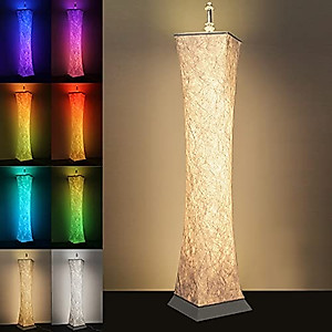 PARTPHONER RGBW Floor Lamp for Living Room 61 Inch, APP and Remote Control Modern Soft Light Corner Lamp, Multi-Color Mood Lighting Cool Standing Light for Bedroom Game Room Office