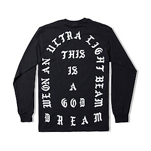 The Life of Pablo Tour | I Feel Like Pablo Crew Neck Sweatshirt - Comfortable Pullover, Soft Cotton Blend, Made in USA (US, Alpha, X-Large, Regular, Regular, Black)