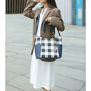 MKF Shoulder Bag for Women Set Handbag Wallet Purse - Top-Handle Tote - Removable Shoulder Strap Vegan Leather