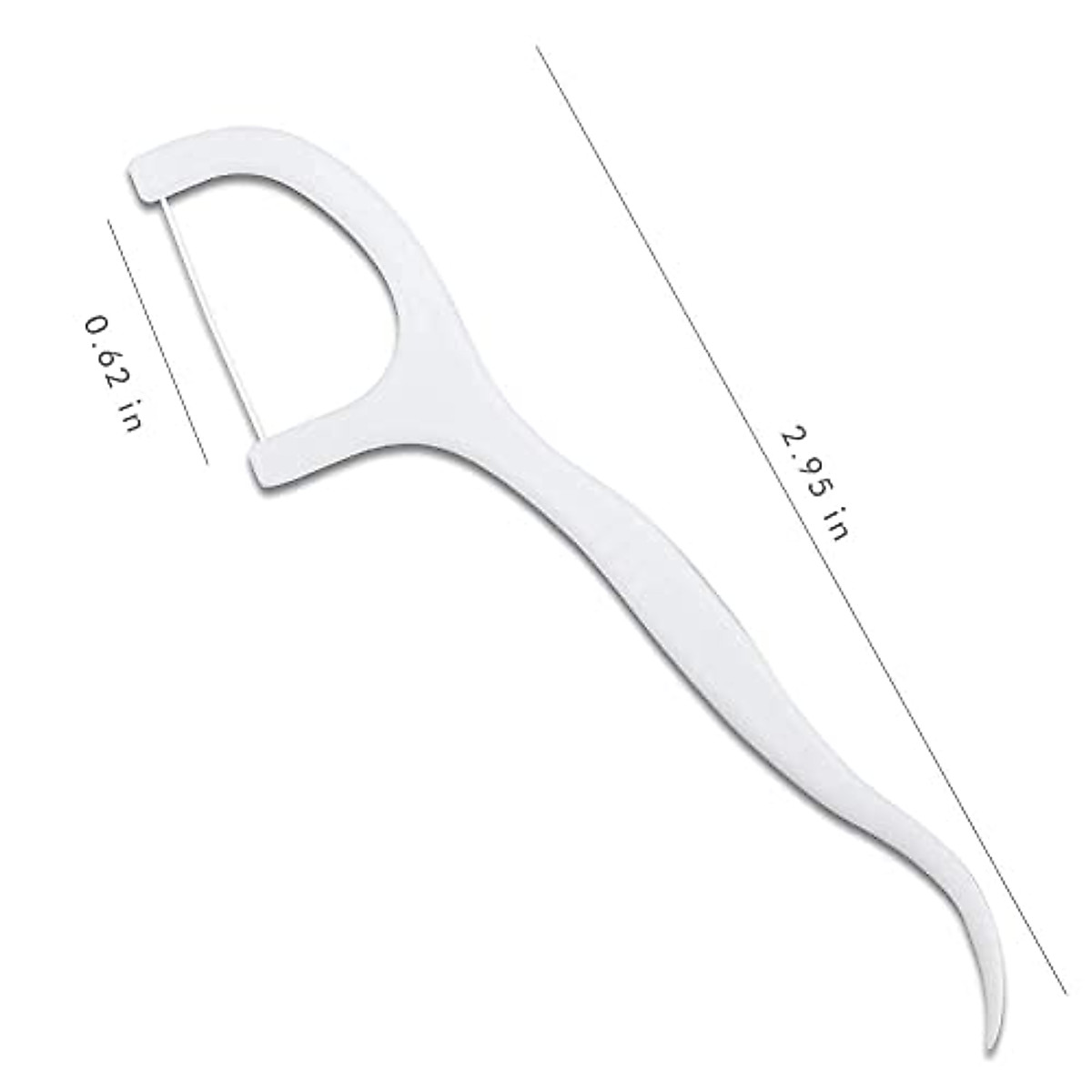 150 Count Dental Flossers Each Individually Wrapped , Floss Singles Bag, Travel Hotel Restaurant Office Car Dental Floss, Floss Picks Oral Care Teeth Clean Flat Wire