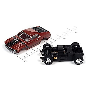 Auto World Super III 1970 Ford Boss Mustang (Red) HO Scale Slot Car