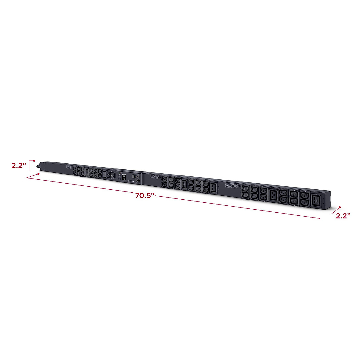 CyberPower PDU33103 Monitored 3 Phase PDU, 208V, 20A (Derated 16A), 44 Outlets, 0U Rackmount