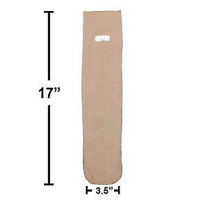 Falari 6-Pack Women Trouser Socks with Comfort Band Stretchy Spandex Opaque Knee High - Navy