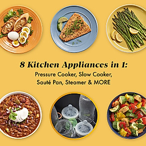 Crock-Pot 8-Quart Multi-Use XL Express Crock Programmable Slow Cooker and Pressure Cooker with Manual Pressure, Boil & Simmer, Stainless Steel