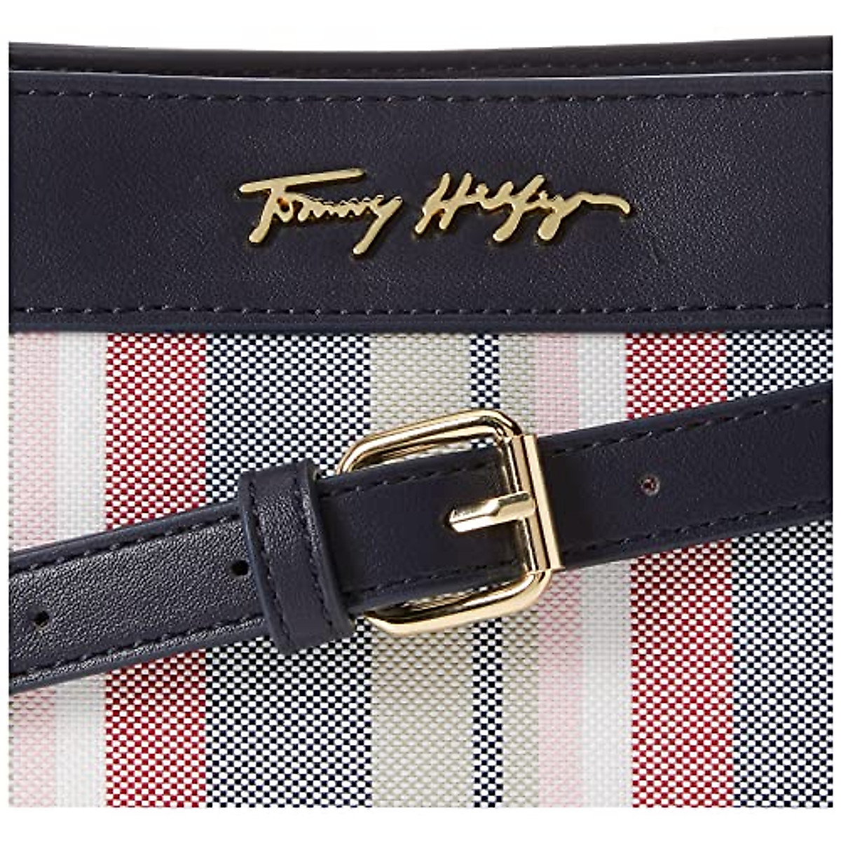 Tommy Hilfiger Quinn Crossbody Bag, Navy/RED Multi