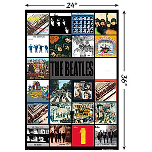 Trends International 24X36 The Beatles - Albums Wall Poster, 24" x 36", Unframed Version