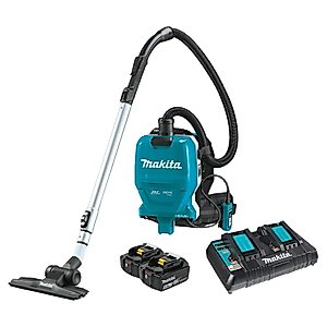 Makita XCV09PT 18V X2 LXT® Lithium-Ion (36V) Brushless Cordless 1/2 Gallon HEPA Filter Backpack Dry Vacuum Kit (5.0Ah)