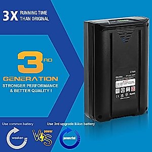 CaliHutt 【Upgrade 40V 6.0Ah Replacement Battery for Kobalt 40V MAX 2540C-06 High Capacity Lithium-ion Battery KB440-03 KB2540C-06 KB640-03 KB240-06 for Cordless Power Tools