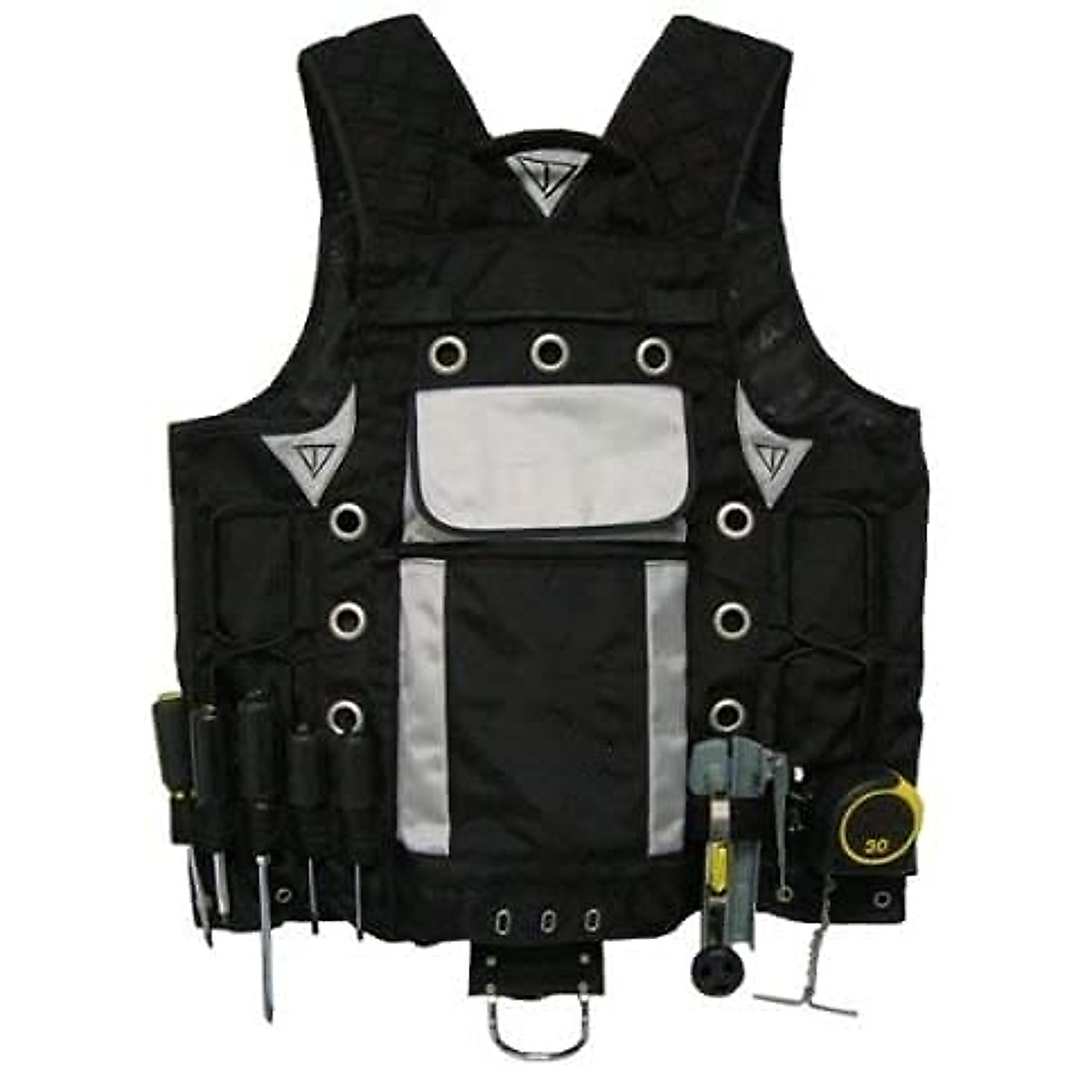 General Hardware Tools Vest Electrician Carpenter Plumber Construction Pipe Industrial Hardware Kit Vest Vest (black) (Orange)