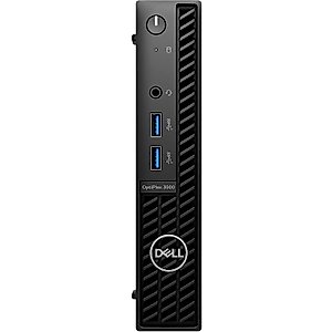 Dell OptiPlex 3000 MFF Micro Desktop Computer - 12th Gen Intel Core i9-12900K 16-Core up to 5.20 GHz CPU, 64GB DDR4 RAM, 8TB SSD, Intel UHD Graphics 770, Wi-Fi 6 + Bluetooth 5.2, Windows 10 Pro