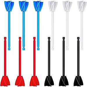 12 Pieces Paint Mixer Drill Attachment,Helix Paint Mixer Resin Drill Mixer Paint Stirrers Drill Attachment for 1 Gallon of Paint Epoxy Resin Silicone Jewelry Casting Molds (Red, Blue, Black, White)