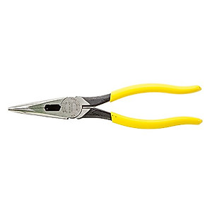 Klein Tools D203-8 Needle Nose Pliers, Long Nose Side Cutters, Alligator Pliers with Extended Handles, 8-Inch