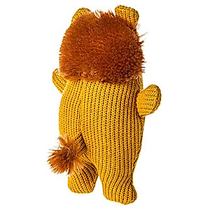 Mary Meyer Knitted Nursery Rattle Soft Toy, 7-Inches, Lion