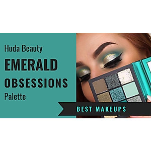 Exclusive New HUDA BEAUTY Obsessions Eyeshadow Palette (Emerald)