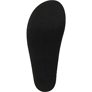 Reebok Men's Athletic Quarter Socks with Cushion Comfort (12 Pack), Size 6-12.5, All Black