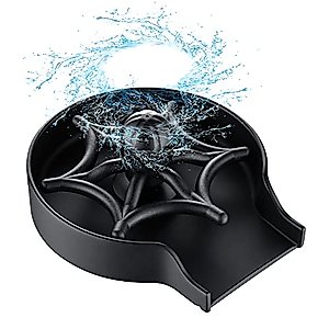 Upgraded Glass Rinser for Kitchen Sinks Matte Black, Glass Washer Cup Washer Cleaner for Home，Kitchen Sink Accessories, Bar Glass Rinser