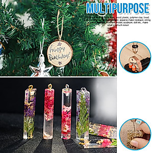 Pin Vise for Resin Casting Molds, LEOBRO Steel Hand Drill, Resin Drill with 10 PCS Drill Bit, Precision Hand Drill Tools for Epoxy Resin Arts Crafts, Wood, Clay, DIY Resin Keychain Jewelry Making