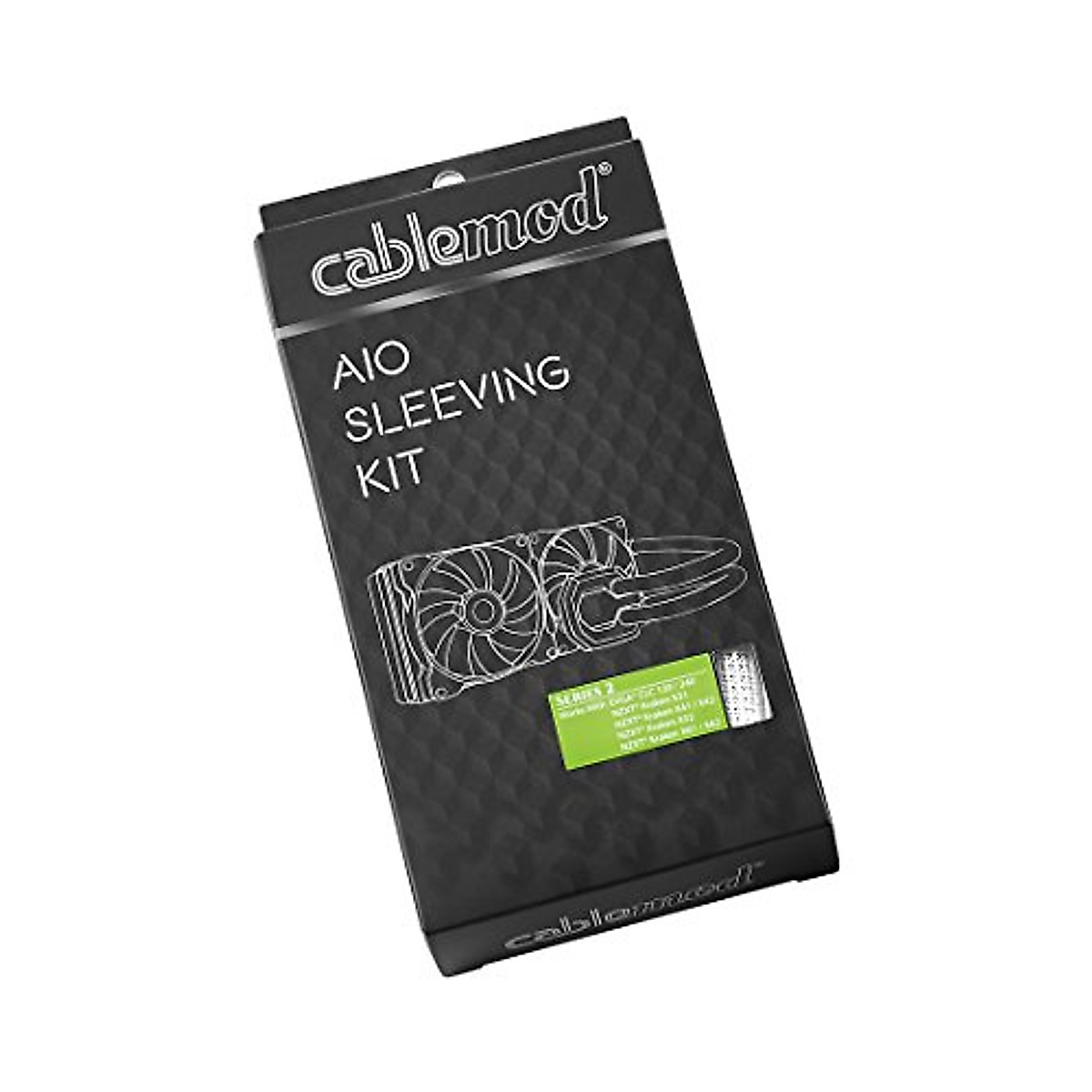 CableMod AIO Sleeving Kit Series 2 for NZXT Kraken/Corsair Hydro Pro/EVGA CLC/EVGA GPU Hybrid (White)