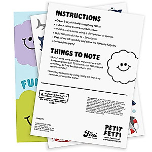 xo, Fetti Shark Temporary Tattoos - 38 Metallic Styles | Underwater Sea Creature, Ocean Animal Birthday Party Supplies, Summer, Totally Jawsome, Arts and Crafts