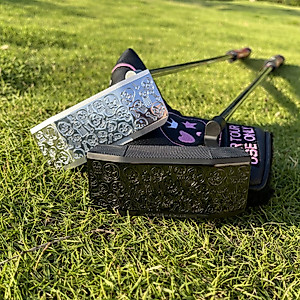 CALONG Super GSS Golf Putter 303 Steel 375g CNC Milled Right Hand Skull Golf Club Putter with Headcover