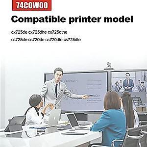 OSAD 1 Black 74C0W00 Waste Container Compatible 74C0W00 Waste Toner Box Replacement for Lexmark cx725de cx725dhe cx725dthe cs725de cs720de cs720dte cs725dte Printers