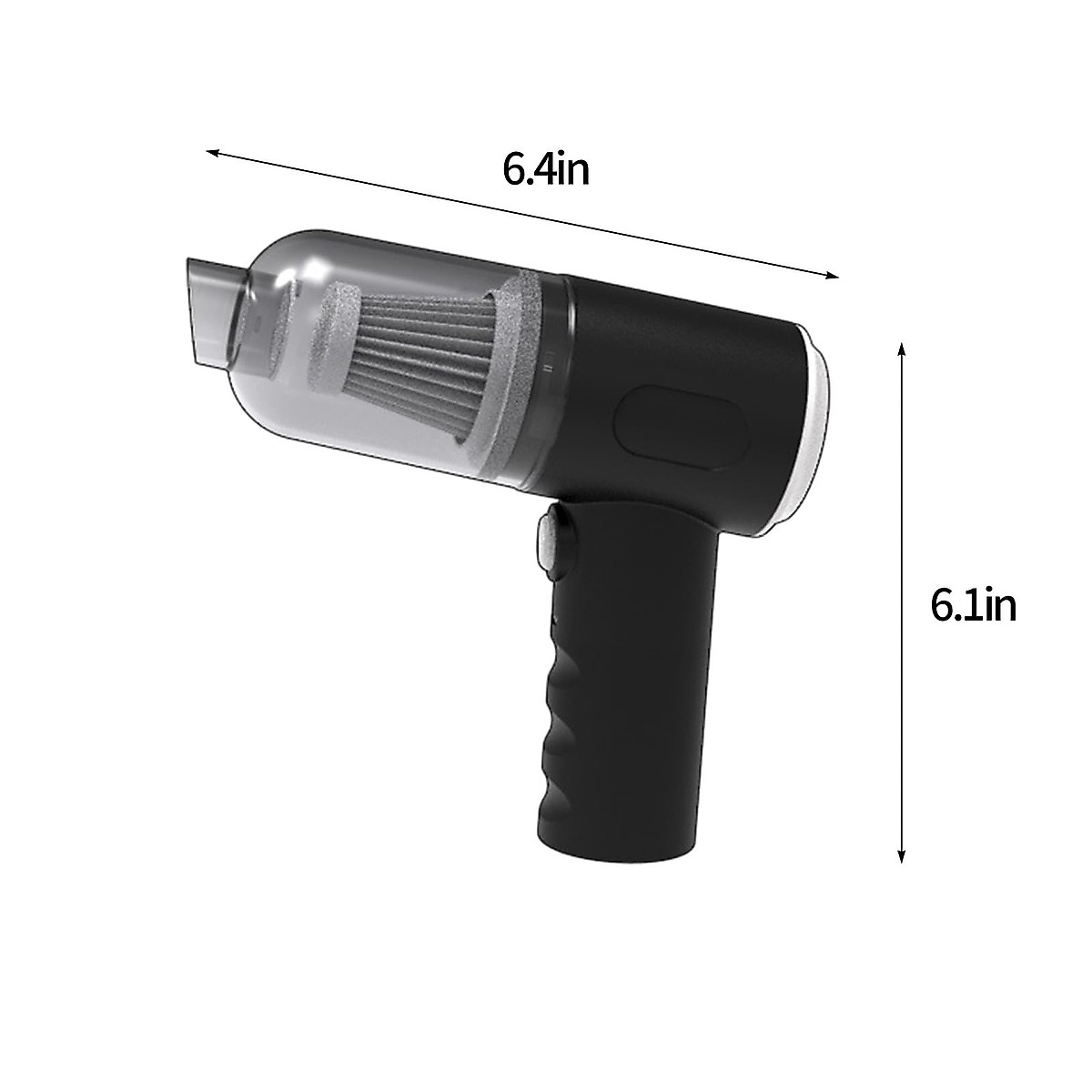 LADIGASU Car Vacuum Cleaner Cordless, Vacuum Cleaners for Car 120w Powerful Suction Small Car Vacuum Cleaner Mini Dusts Buster with USB Portable Vacuum Cleaner