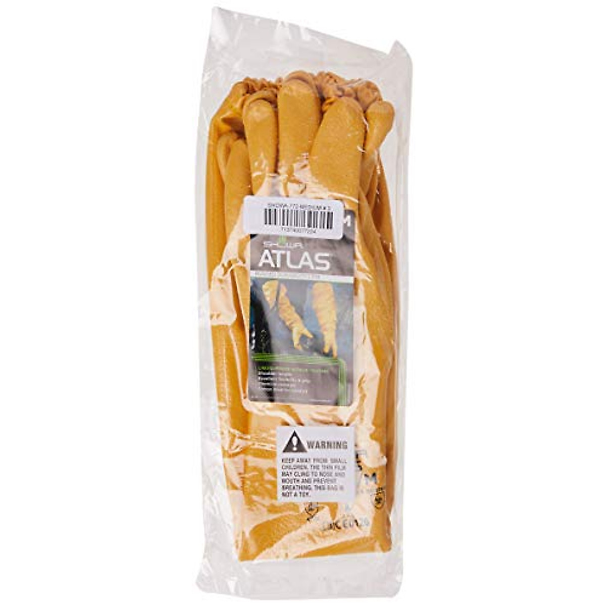 Atlas Glove WG772M 26-Inch Long Sleeve Nitrile Coated Cotton Lined Work Gloves, Medium, White