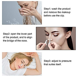 Nose Shaper Clip Nose Beauty Up Lifting Silicone Pain-Free Nose Bridge Straightener Corrector Slimming Rhinoplasty Device for Wide Crooked Nose High Up Tool