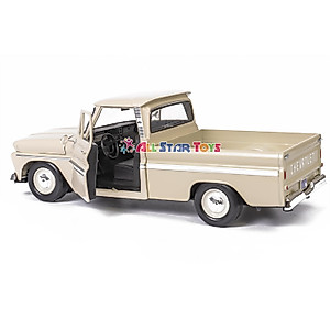 New Motormax - 1966 Chevy C10 Fleetside Pickup Cream 1:24 - 73355AC ,#G14E6GE4R-GE 4-TEW6W239922