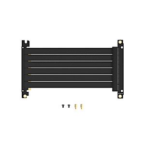 Ssupd Riser Flachband-Kabel - PCIe 3.0, 180mm, Schwarz