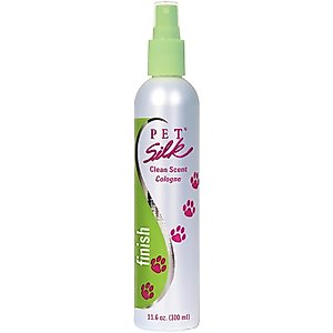 Pet Silk Clean Scent Pet Cologne 11.6oz, Odor Eliminator Animal Deodorant & Body Perfume Spray, Conditions and Deodorizes, Clean & Fresh Scent made for Dogs, Cats, Horses and more!