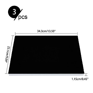 PH PandaHall 3pcs 13x9 Black Jewelry Foam Insert Ring Earring Display Pad Tray Sponge Pad for Jewelry Boxes Trays Display Showcase Storage
