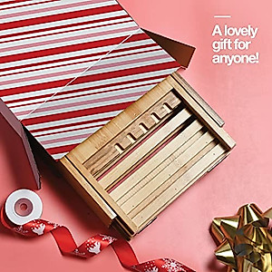 Luxury Bathtub Tray Caddy - Foldable Waterproof Bath Tray & Bath Caddy - Wooden Tub Organizer & Holder for Wine, Book, Soap, Phone Luxury Gift For Men & Women - Expandable Size, Fits Most Tubs Home It