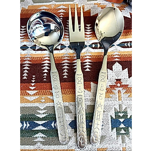 Ranch Brands Stainless Silverware Serving Set (3 Piece) by Cowboy Living