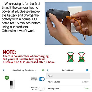 2Pack Power Adapter for Ring Stick Up Cam Battery(3rd Gen), with 30ft/9m Weatherproof Outdoor Cable Continuously Charge Your Camera, No Need to Change The Batteries