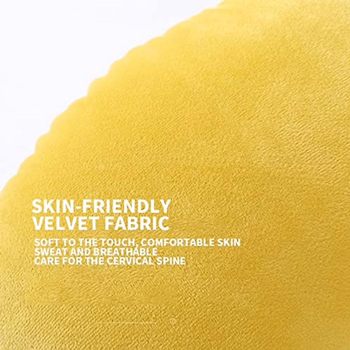 VENYAA Camping Pillow Neck Supporter Headrest PP Cotton Office Travel Portable with Arm Rest Home Seat Cushion School Airplane Nap Pillow (Color : Yellow)