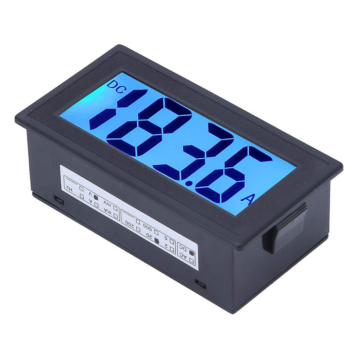 Mxzzand DC AC100-240V Professional Voltage Meter Digital Voltmeter LCD Display for Office for Home(DC 0-200V)