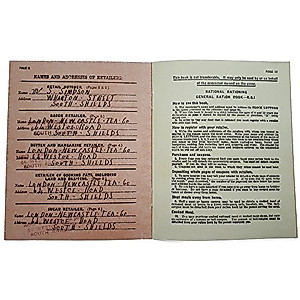 The Memorabilia Pack Company Replica Junior Ration Book from World War 2