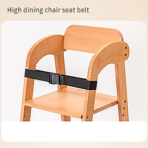 Muchuan Wooden Highchairs Height for Toddlers Adjustable Feeding Chair, for 1-12 Years Old Max 60kg Grows with Your Kid with Steps for Kids Dining, Studying, Step Tool