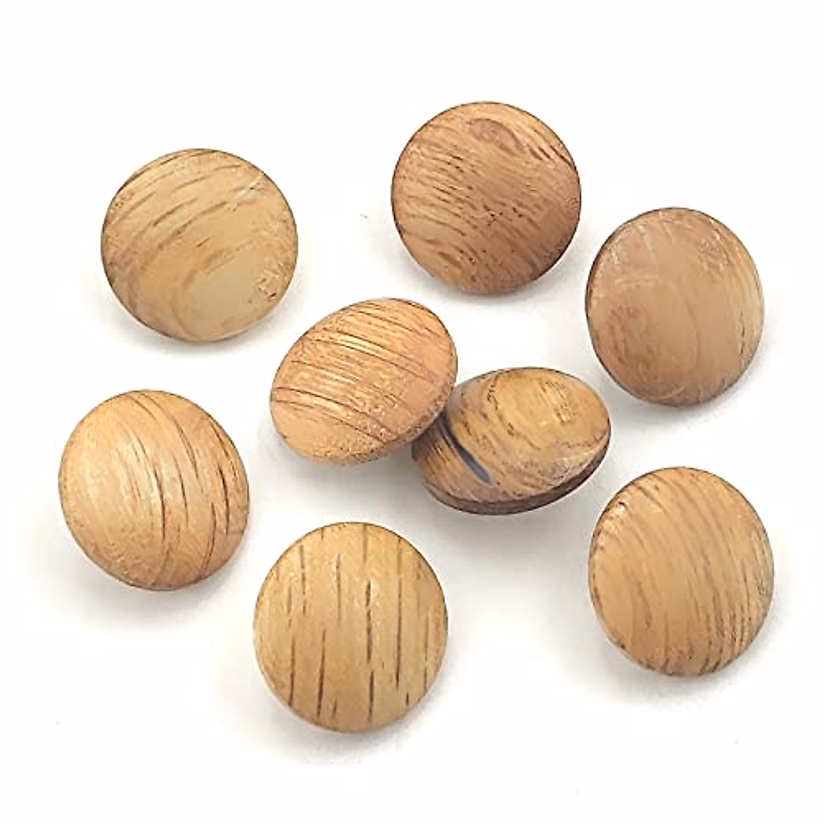 YOOGCORETT 20pcs Brown Wooden Buttons with Metal Shank Round Buttons for Sewing DIY Crafts Manual Buttons Painting Scrapbooking Handmade Making Supplies 18mm