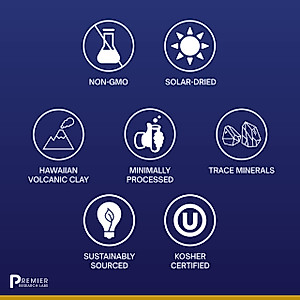 Premier Research Labs Premier Pink Salt - Unrefined Sea Salts with Hawaiian Volcanic Clay - Daily Cooking Salt - Australian Sea Salt & Pink Alaea Hawaiian Sea Salt - No Anti-Clumping Agents - 12 oz