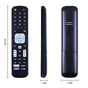 New EN2A27ST Replacement TV Remote Control for Sharp 4K Ultra LED Smart HDTV - LC-32P5000U / LC-40P5000U / LC-43P5000U / LC-50P5000U / LC-55P5000U / LC-60P6000U Television