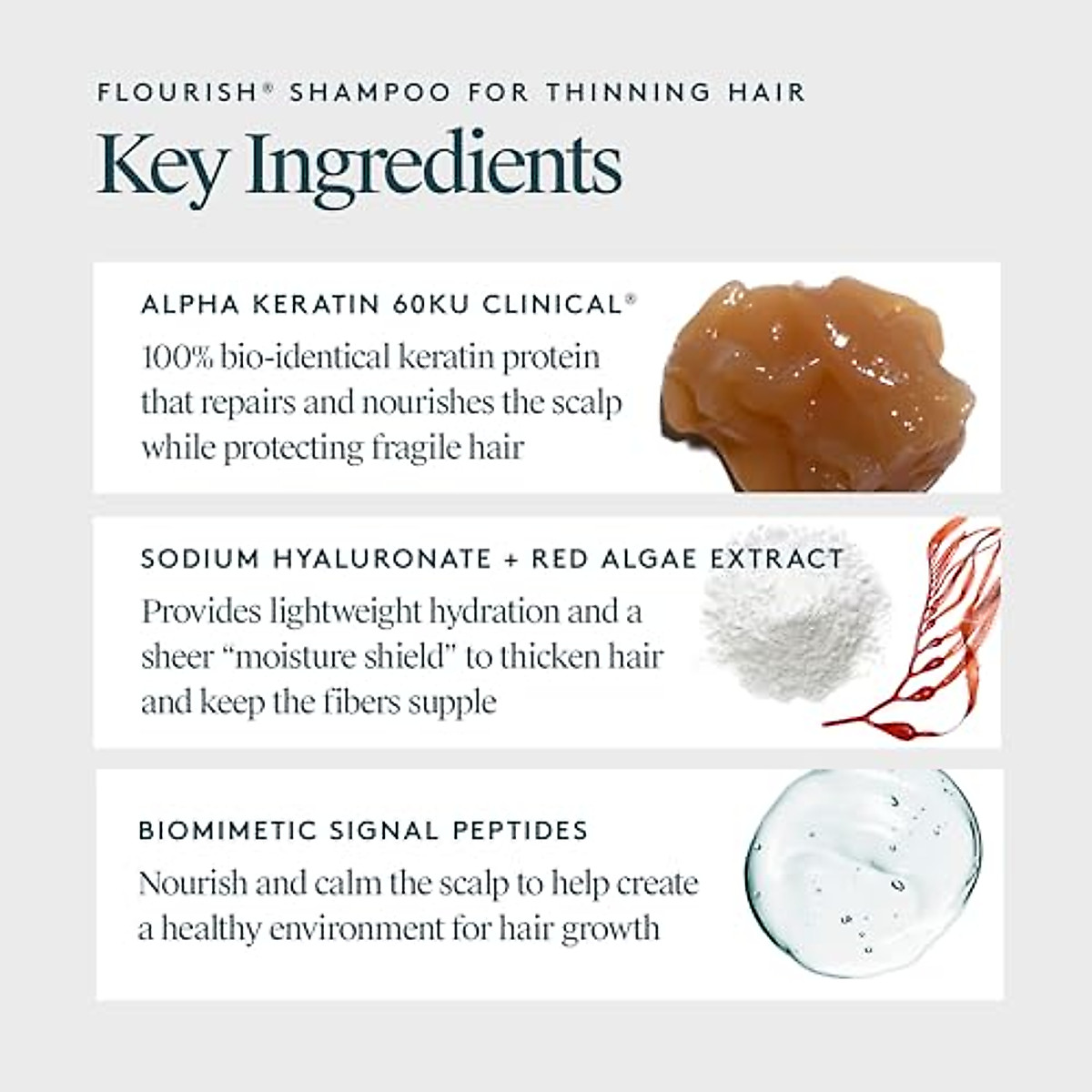 Virtue Flourish Sulfate Free Shampoo for Thinning Hair, Volumizing Hair Growth Product, Detoxifies and Repairs, Color Safe