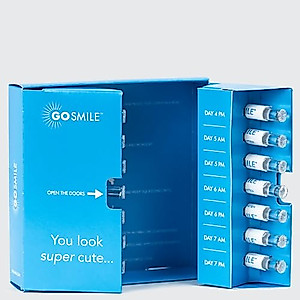GO SMILE Extreme White Professional Teeth Whitening 7 Day Morning & Night System - Dentist Recommended & Clinically Proven to Whiten in 7 Days with No Sensitivity, 14 Single Use Whitener Applicators