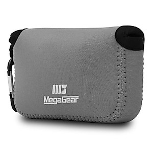 Mega Gear Canon PowerShot SX620 HS Ultra Light Neoprene Camera Case, with Carabiner - Gray - MG815