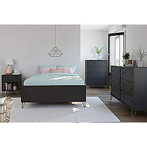 Novogratz Owen 6 Drawer Dresser, Black